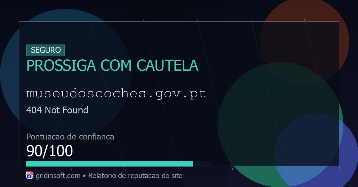 Museudoscoches.gov.pt: é seguro? (Confiança 79/100)