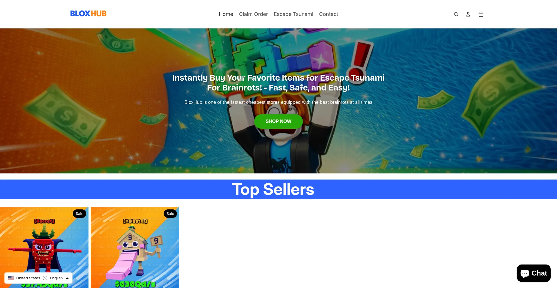 Bloxhub.gg: loja nova, verificar domínio (Confiança 51/100)