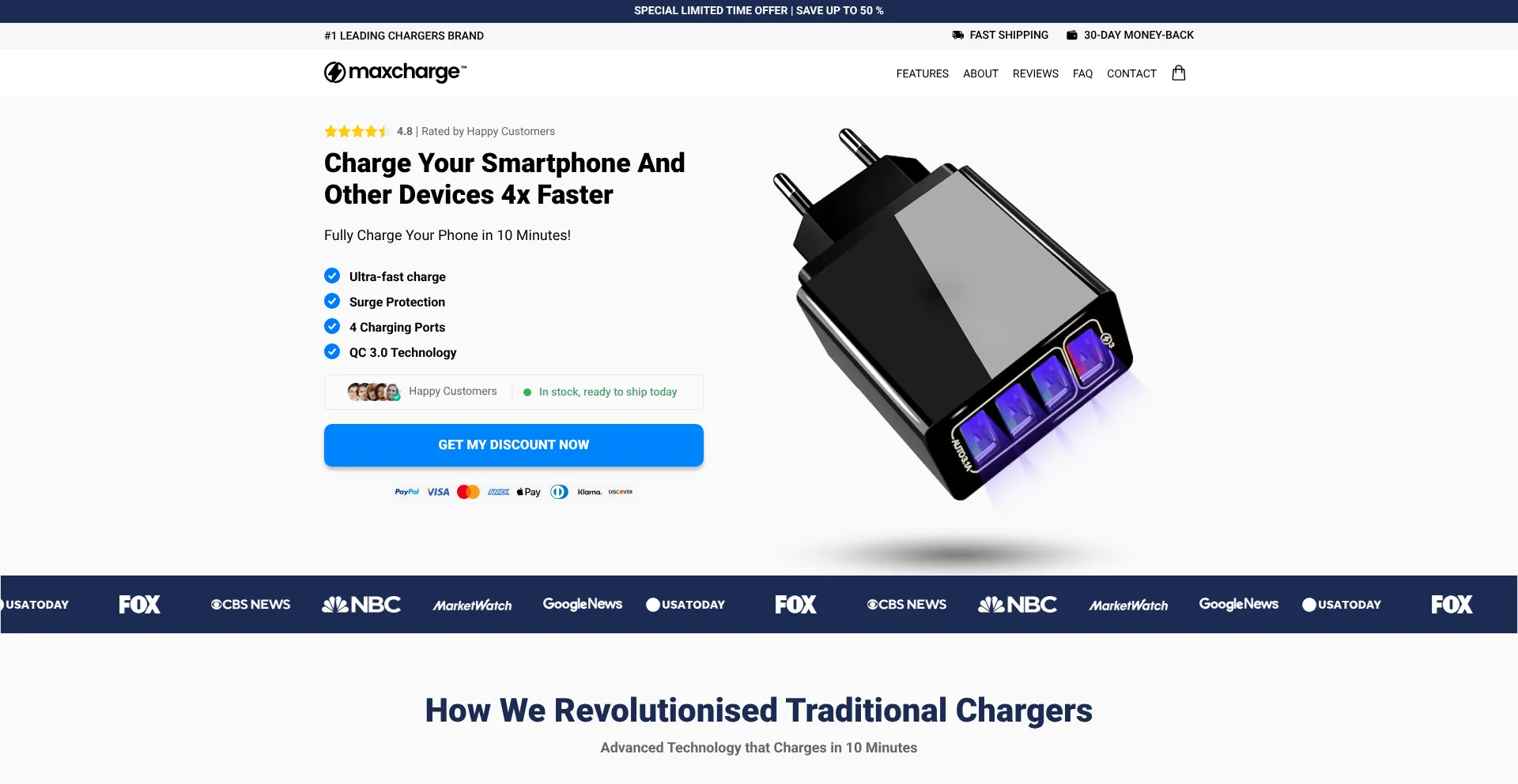Max-charge.co: análise de Domínio recente (Confiança 27/100)