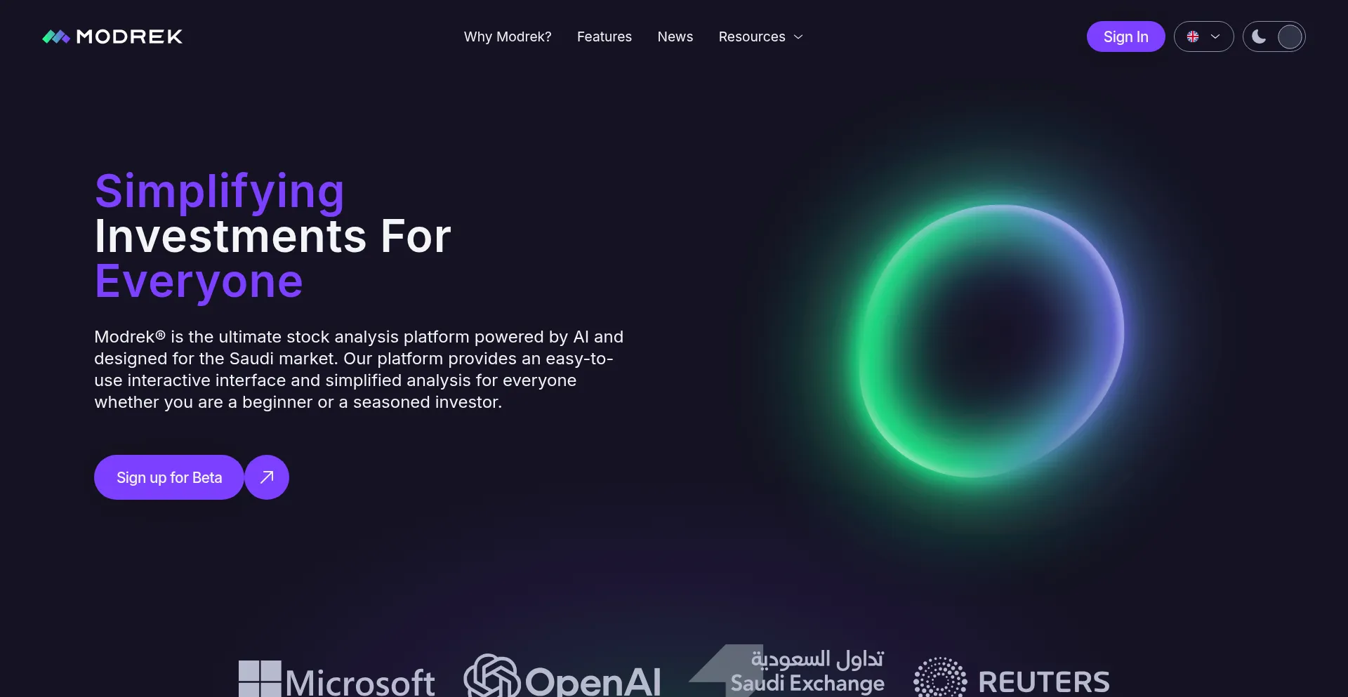 Modrek.ai: verificar serviço financeiro (Confiança 72/100)