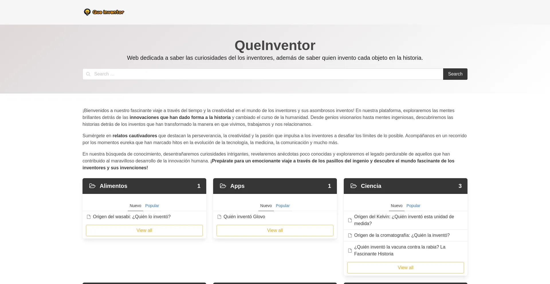 Queinventor.info Comentários | Relatório de Verificação