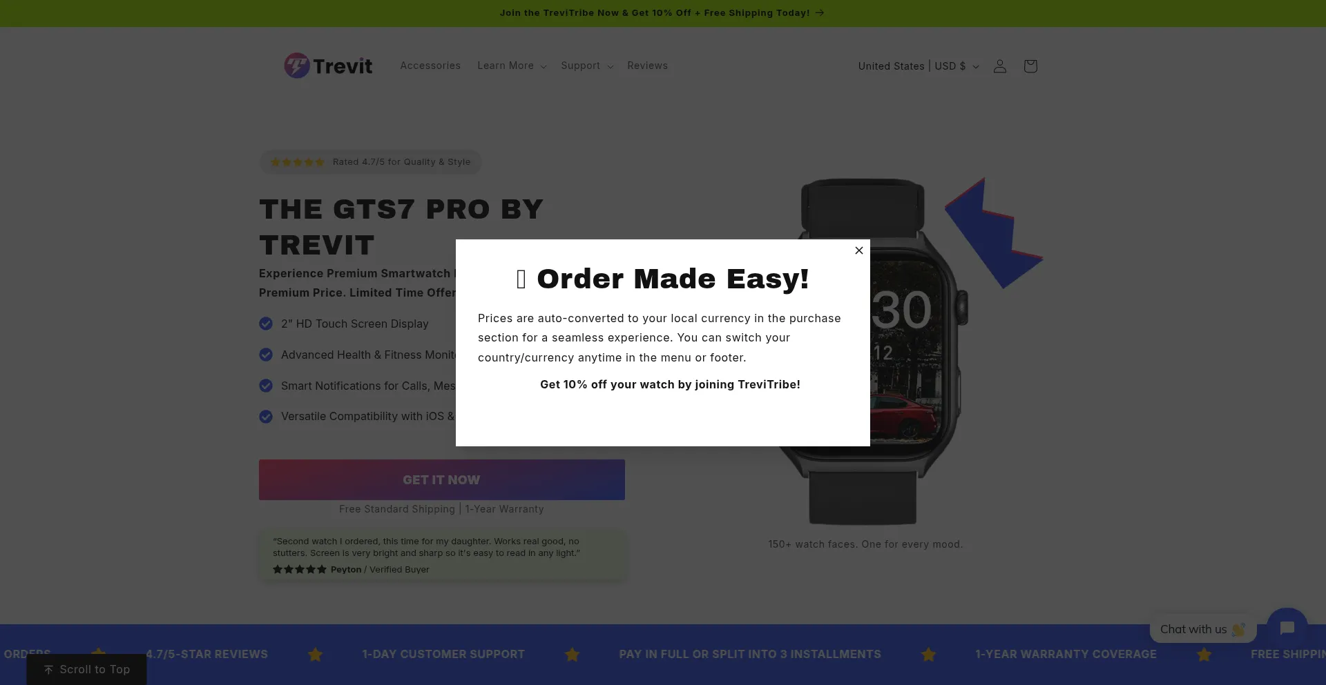 Trevit.store: loja nova, verificar domínio (Confiança 64/100)